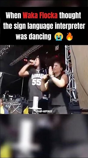 Waka Flocka Thought The SIGN Language Interpreter was Dancing! 😳😅