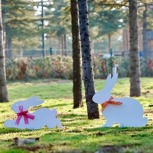 Outdoor Easter Decor, PVC Rabbit Garden Decoration, Bunny Yard Display, Easter Home Decor, Easter Gifts, Easter Yard Art, 8 Design Available - Etsy