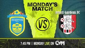1.1K views | JPL CVM Monday Match Night action LIVE on CVM-TV TONIGHT!⚽聾 Waterhouse host in-form Arnett Gardens who travel to Drewsland in the hopes of keeping their unbeaten run. Tune in this Monday at 7:45 PM Powered by @sunshinesnacksja Sunshine Snacks | CVM Television | Facebook