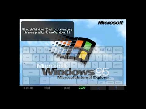 Running Windows 95 on iPhone using iDOS (Dosbox)