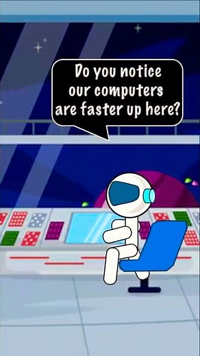Are computers faster in space?