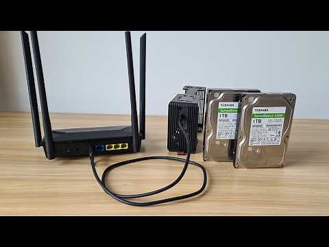 Turn ASUS router into NAS with 2 HDDs