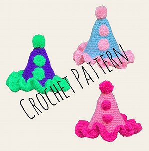Clown Hat Crochet Pattern - Etsy
