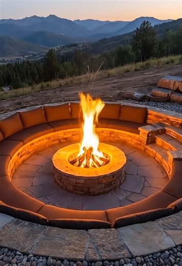 Create the Perfect DIY Firepit with a Scenic View