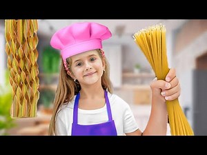 Ruby and Bonnie learn to make traditional Pasta kids video