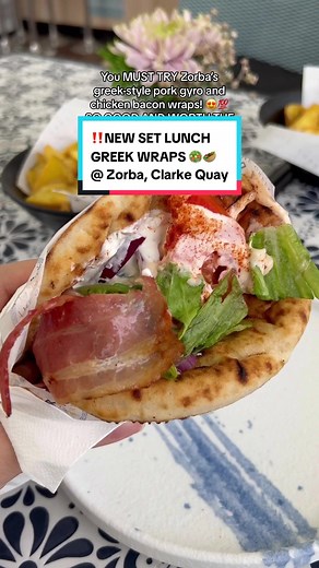 Affordable Greek Lunch Wraps at Zorba's in Clarke Quay