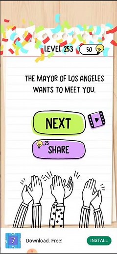 Brain test level 253