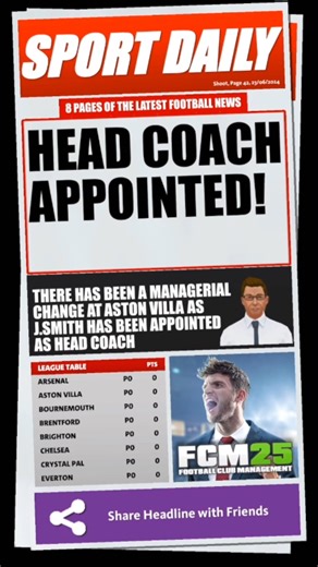 Start your Management Journey with Football Club Management 2025 Download iOS - From The App Store https://apps.apple.com/us/app/football-club-management-2025/id6483929091 Download Android - From Google Play https://play.google.com/store/apps/details?id=com.GoPlayGames.FCM25 Find Out More https://www.footballclubmanagement.co.uk/ #fcm25 | Football Club Management