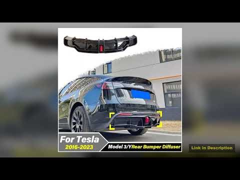 For Tesla Model 3Y 2016 2017 2018 2019 2020 2021 2022 2023Rear Bumper Lip Diffuser Spoiler Tuning M