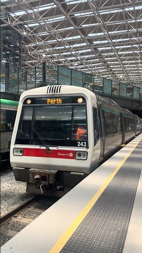 Transperth 2 Car A - Series Set 43 arriving on Platform 8 at Perth Station