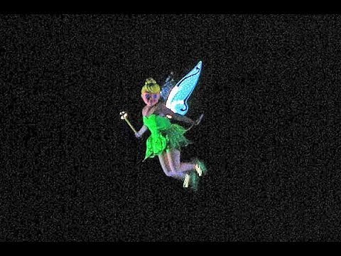 Tinkerbell Flies During Fireworks At Disney World