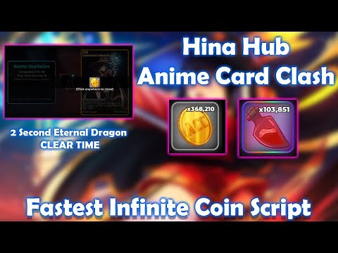 [KEYLESS🔥] ANIME CARD CLASH UNLIMITED COIN SCRIPT | AUTO BOSS, AUTO TOWER , AND MORE