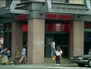 Tower Records on Mass Ave in Boston, seen in June 1990. | GBH Archives