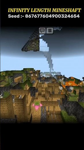 Minecraft infinite length mineshaft seed #minecraft #shorts