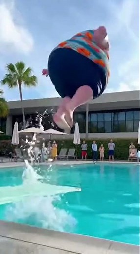 Biggest Pool Splash Ever Caught on Camera!