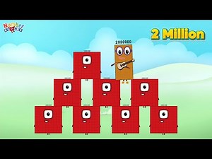 NUMBERBLOCKS TEN GIANT NUMBER ADDITION | LEARN TO ADD COUNT AND READ BIG NUMBERS | COLORART_ID