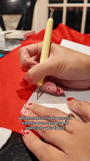 Jumping back into old hobbies made easy with @Cloverusa’s new Water Erasing Tracing Paper and their Metal Stylus with Hera! Sometimes drawing/tracing the embroidery design can be tough or intimidating, but these tools make the process that much easier so you can go in confidently with your embroidery! I’m going to have to try it when I start embroidering patches into some clothes that need a revamp! - Jaida @mrsmoonheaven 🥳 | Clover USA