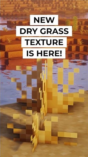 This time, I gave the #minecraft dry grass texture a more vector-like look 🌾