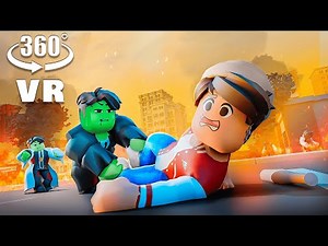 360° VR - ZOMBIE APOCALYPSE (Roblox RP)