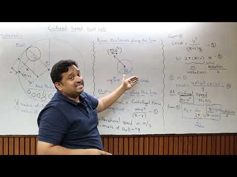 Lec 13:Critical Speed of Ball mill Derivation and Example Problem :Mechanical Unit Operation Lecture