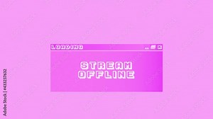 Twitch Offline Banner For Streaming Stock Video