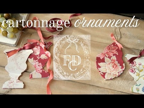DIY Cartonnage Ornaments / Handmade Christmas Gifts mini series