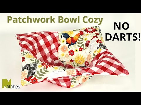 How to Make Patchwork Bowl Cozies - Easy DIY gift idea or Sew to Sell