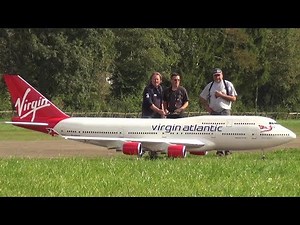 Gigantic Boeing 747-400 R/C 4x Turbine Model Airplane Made by Adi.P