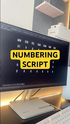 Numbering script tutorial #graphicdesign #tutorial #adobeillustrator #photoshop