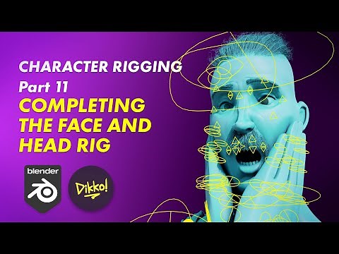 Character Rigging in Blender 11 - Completing the Face and Head Rig!
