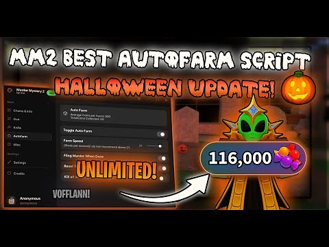 🔥 NEW MM2 HALLOWEEN SCRIPT 🎃 | UNLIMITED CANDY AUTOFARM! (NO KEY | BEST GUI 2025)