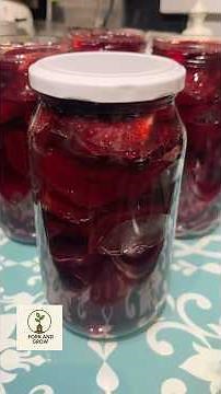 Making Beetroot Preserve.