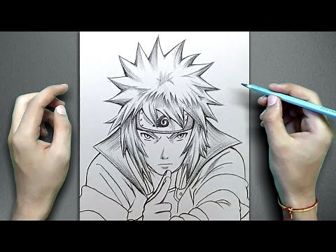 Minato Namikaze Pencil Drawing | Step by Step Tutorial for Beginners | PencilSketchBook