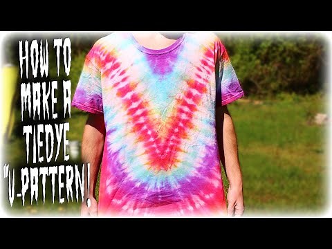 TIE DYE V-PATTERN TUTORIAL
