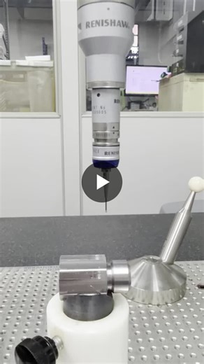 Micron s CMM machine measures dimensions on a finished part. | Micron Manufacturing Company