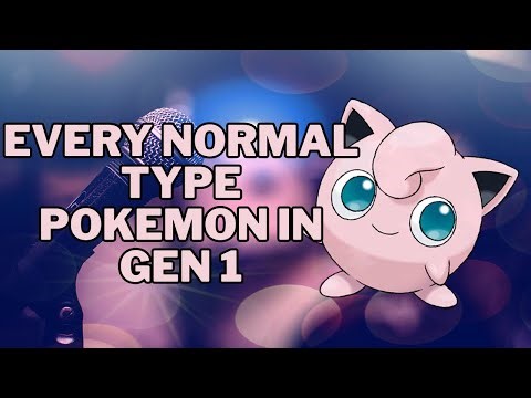 Every Normal Type Pokemon in Gen 1