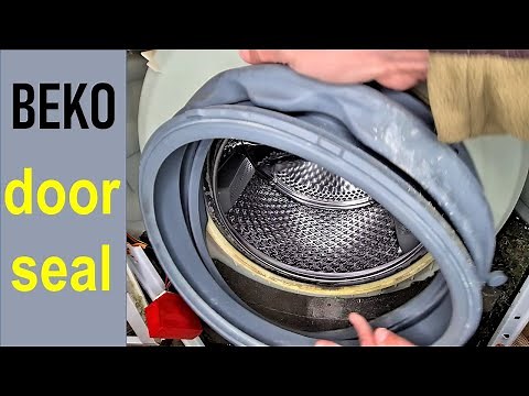 Replace rubber door seal in Beko washing machine