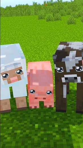 Does Steve want to befriend the Mob? minecraft animation