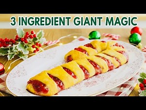 DON'T BAKE ANOTHER COOKIE! Make This Easy, Quick 3-Ingredient Giant Candy Cane Dessert! 🤯