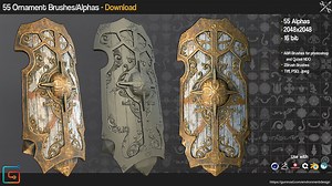 JRO - 55 Ornament Brushes/Alphas Vol1 - Jonas Ronnegard