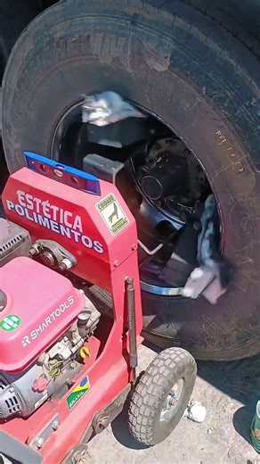 Custom Machine That Makes Wheel Polishing Easier #shorts #MechanicLife #satisfyingfix #restoration