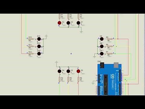 ARDUINO feu tricolore avec ISIS [ Proteus ]