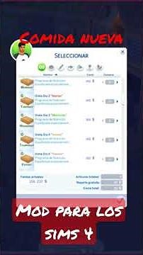Comida nueva y dieta para los Sims 4