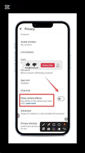 How to use WhatsApp video call effect