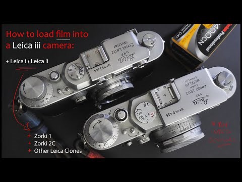 🔴 HOW TO: Load Film in a Leica iii Camera (Leica i/ ii/ iii film loading)