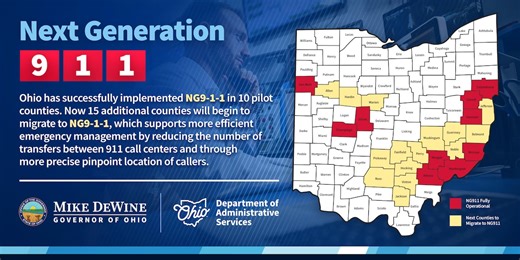 More Ohio counties adopt Next Generation 911 system