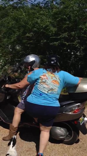 259K views · 1.3K reactions | Oops! ️ #reels #women #funny #fail #motorcycle | Peachy | Facebook