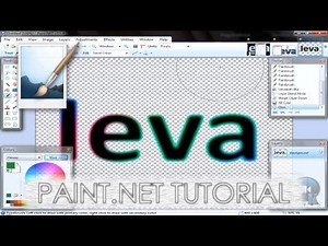 Paint.NET tutorial number 92 - Text with colorized outline (Watermark)