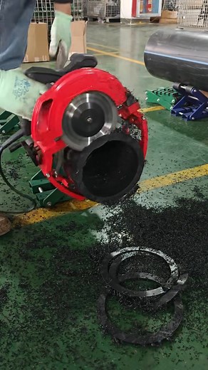 167K views · 952 reactions | 250mm Plastic pipe cutter | HDPE butt fusion welding machine factory | Facebook