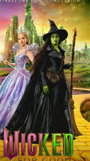 ‘Wicked: For Good’ is aiming for a box office opening weekend of $150M-$180M. The original opened at $112.5M. #wickedforgood #boxoffice #weekend #movie #film